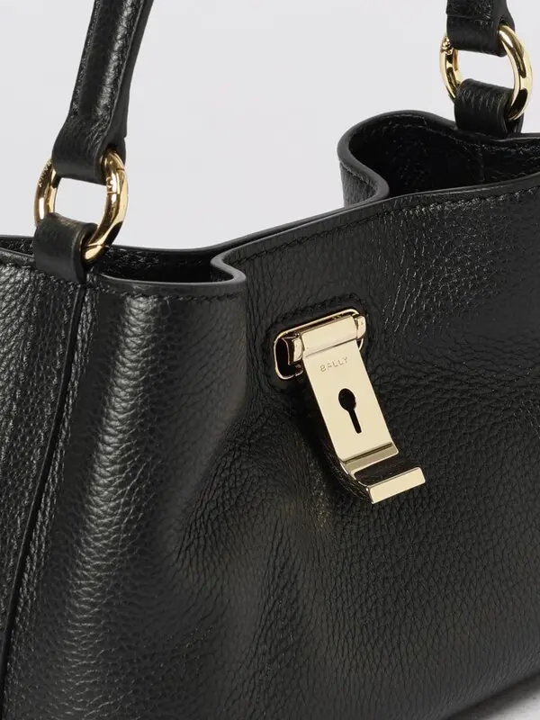 Bally Liv Grain Leather Bag - Black