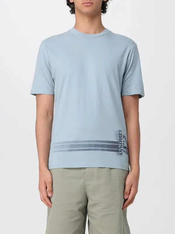 C.P. COMPANY Cotton T-shirt With Logo - Grey