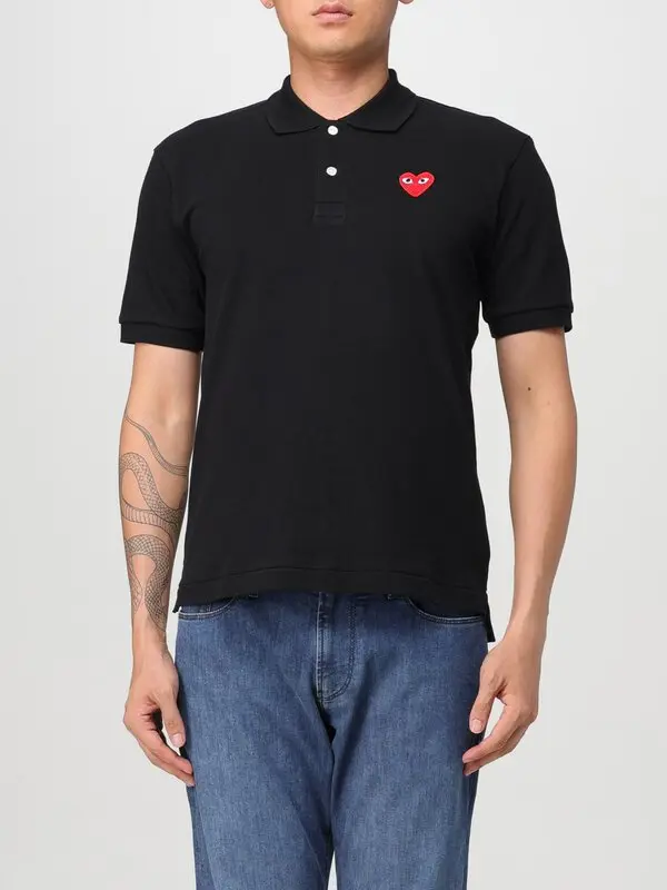 Play Comme Des Garcon Polo Shirt Colour - Black