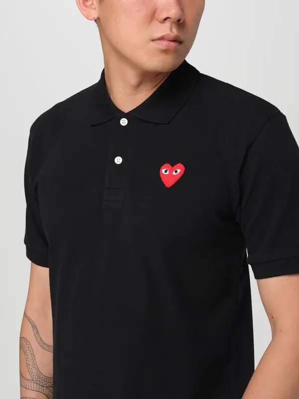 Play Comme Des Garcon Polo Shirt Colour - Black
