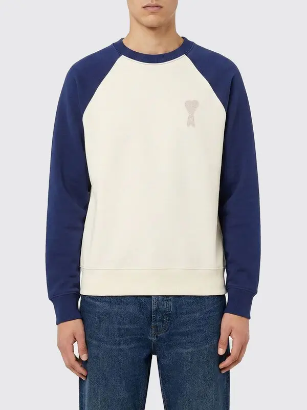 AMI Paris Cotton Crewneck Sweatshirt