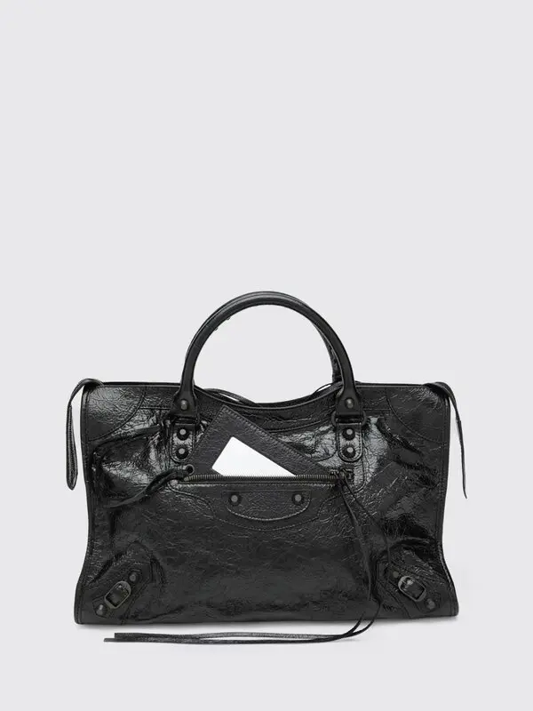 Balenciaga Le City Arena Leather Bag - Black