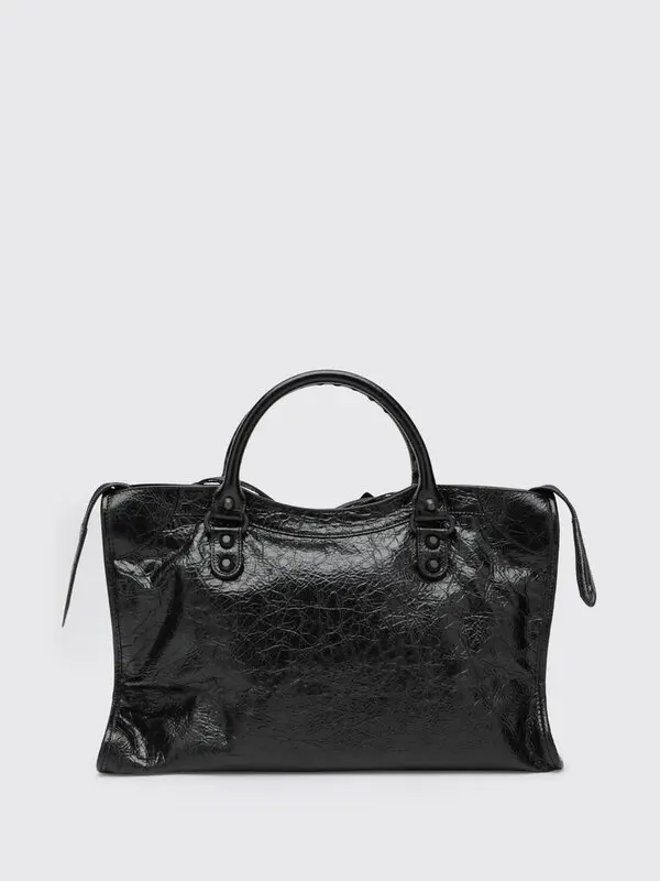 Balenciaga Le City Arena Leather Bag - Black