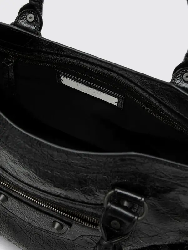 Balenciaga Le City Arena Leather Bag - Black