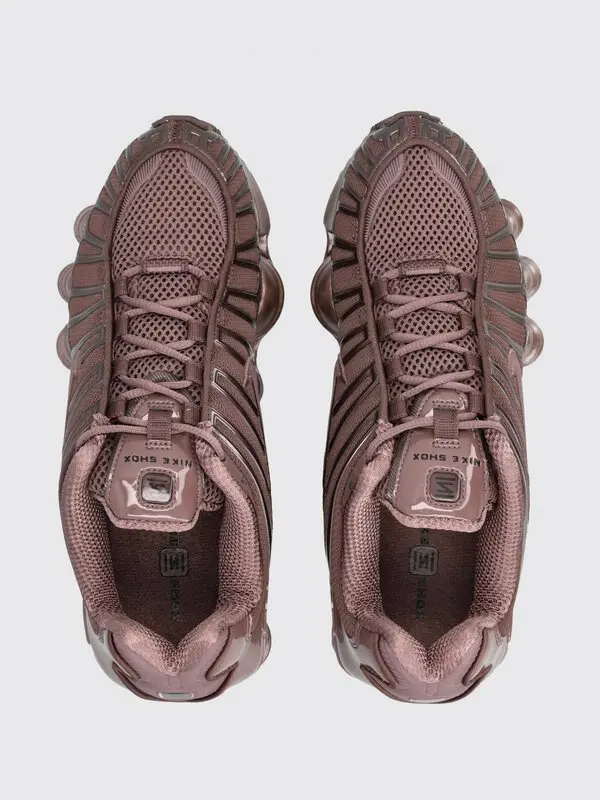 Nike Shox Tl Mesh And Rubber Sneakers - Plum