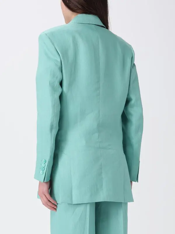 Max Mara Double-breasted Denim Blazer - Water