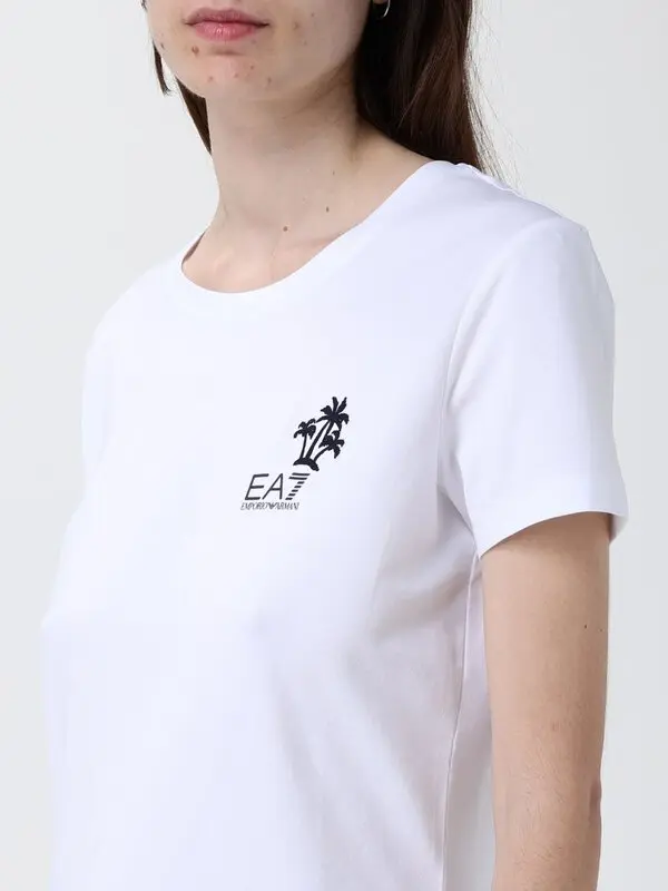 EA7 T-shirt With Graphic Print - White
