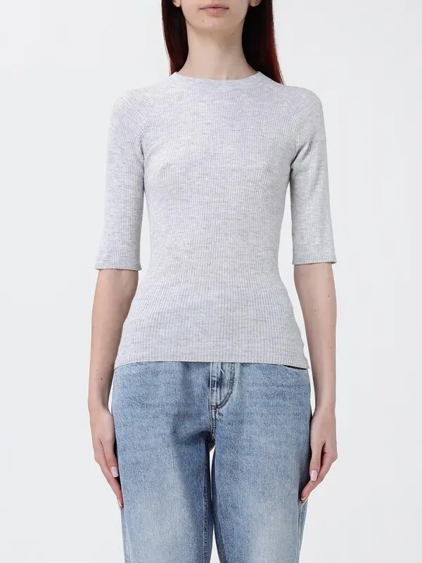 Brunello Cucinelli Ribbed Knit Top - Beige
