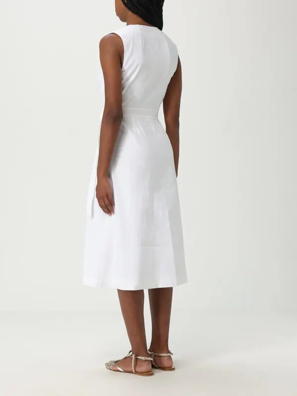 Theory Sleeveless Wrap Midi Dress