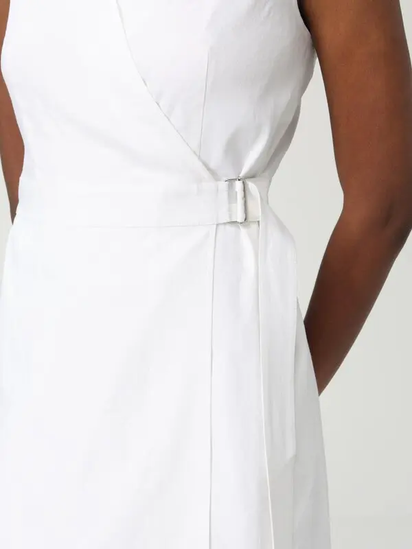 Theory Sleeveless Wrap Midi Dress