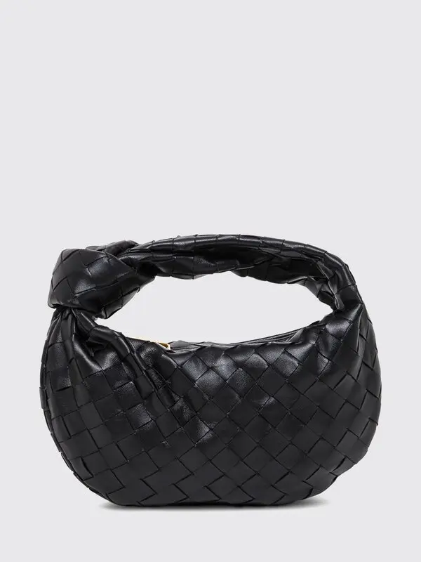 Bottega Veneta Jodie Mini Handbag In Intrecciato Leather - Black