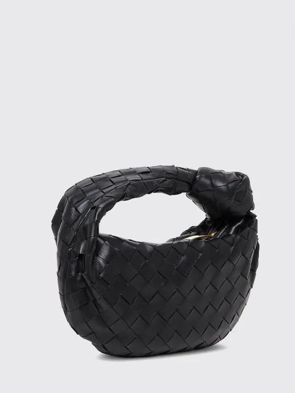 Bottega Veneta Jodie Mini Handbag In Intrecciato Leather - Black