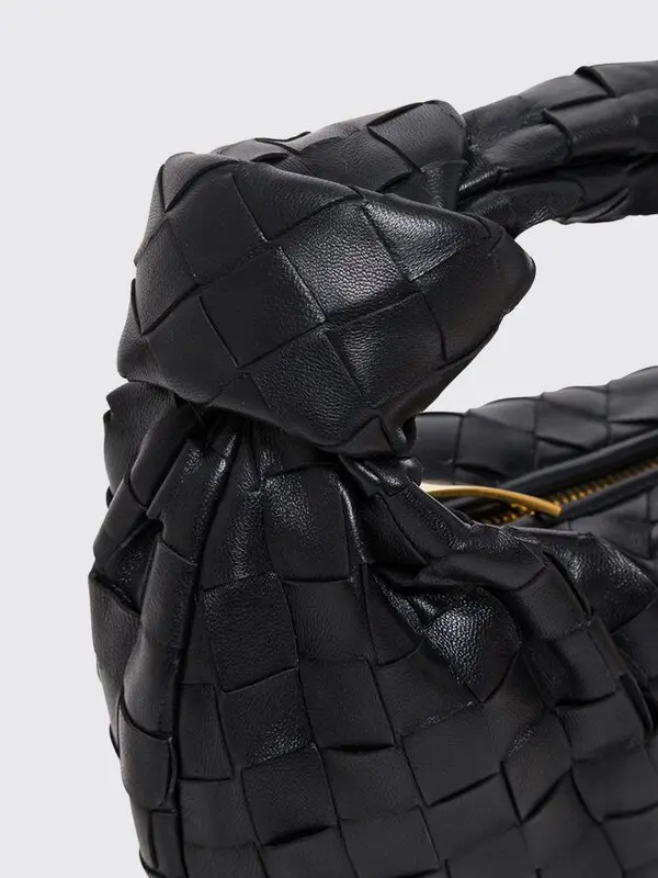 Bottega Veneta Jodie Mini Handbag In Intrecciato Leather - Black