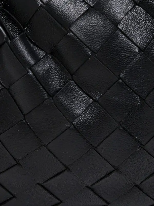 Bottega Veneta Jodie Mini Handbag In Intrecciato Leather - Black