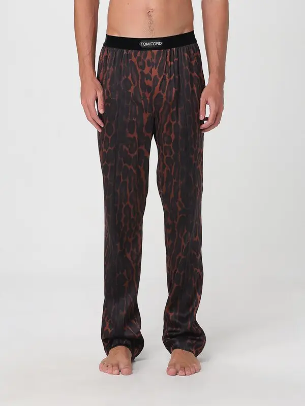 TOM FORD Leopard Print Silk Pajama Pants