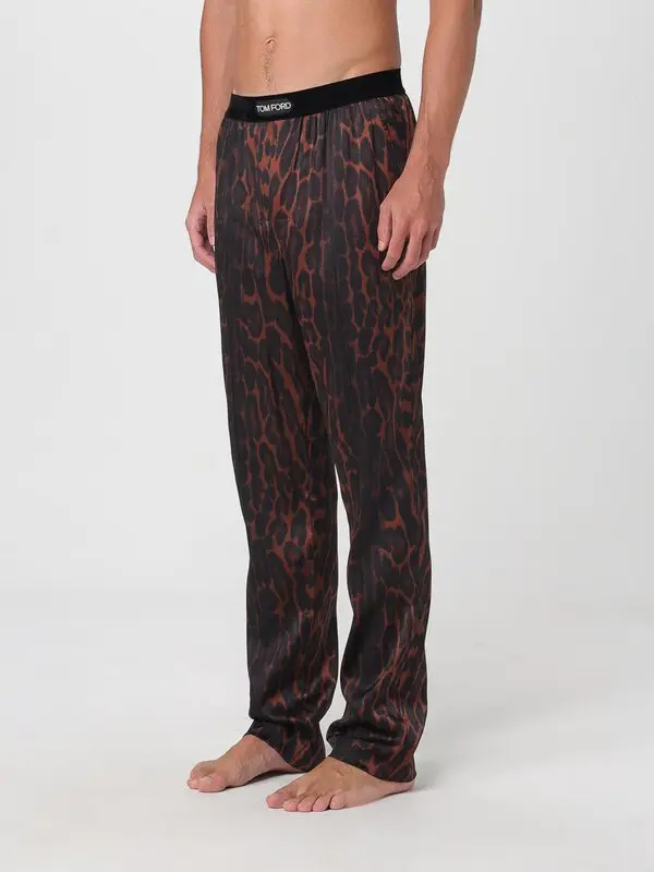 TOM FORD Leopard Print Silk Pajama Pants