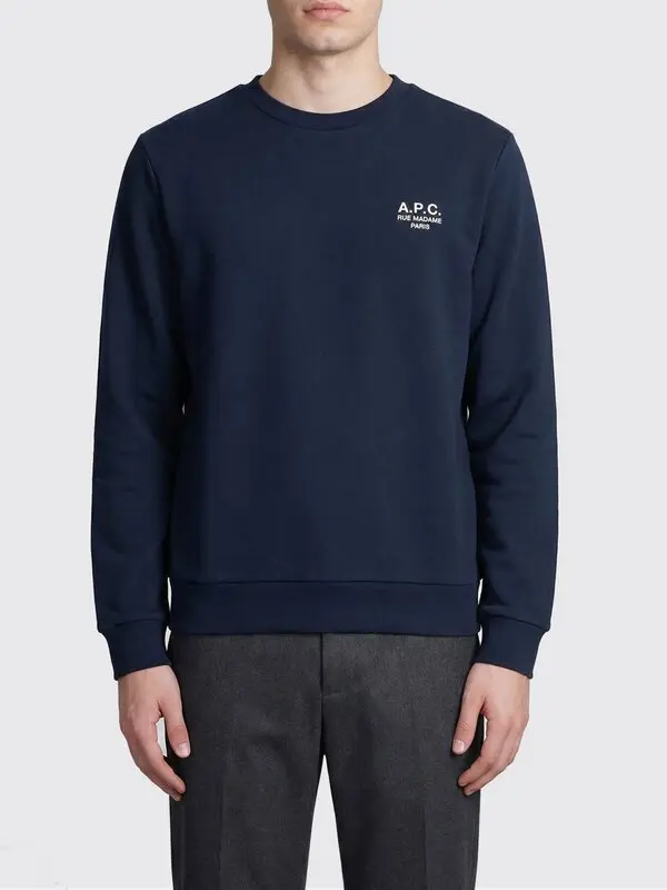 A.p.c. Logo Sweatshirt - Blue