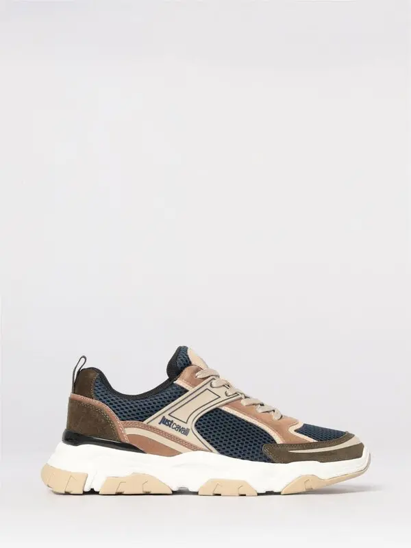 Just Cavalli Suede And Mesh Sneakers