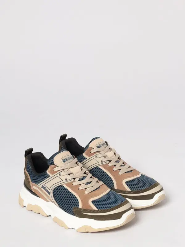 Just Cavalli Suede And Mesh Sneakers