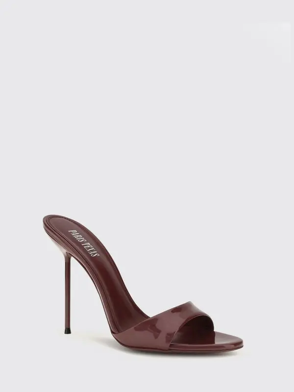 Paris Texas High Heel Sandals - Black Cherry