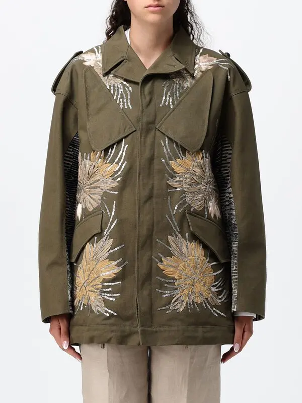 Antonio Marras Embellished Cotton Parka