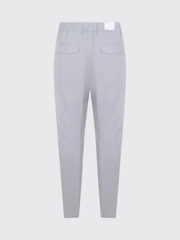 Eleventy Tailored Drawstring Trousers - White 1
