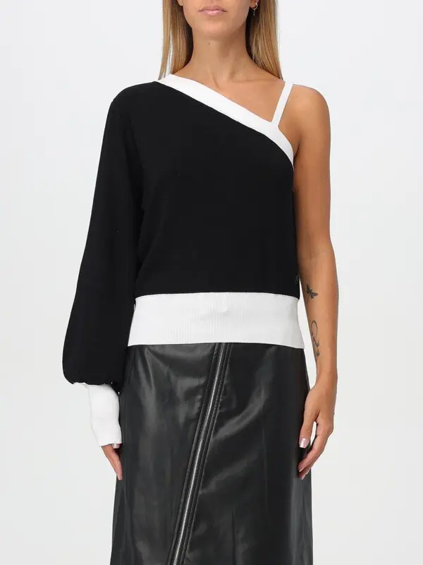 Karl Lagerfeld Asymmetrical Knit Pullover