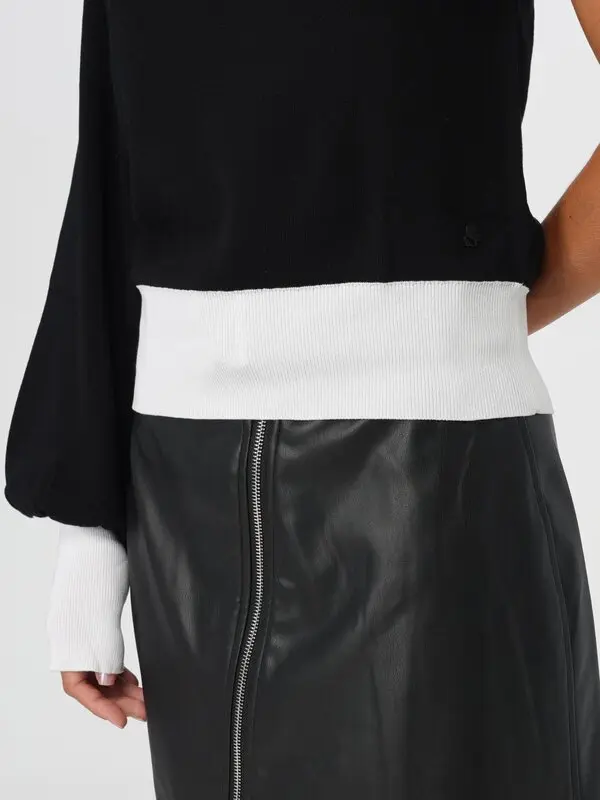 Karl Lagerfeld Asymmetrical Knit Pullover