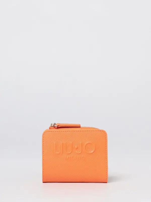 Liu Jo Caliwen Saffiano Faux Leather Wallet - Orange