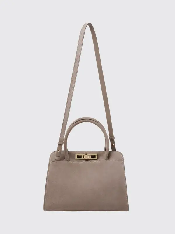 Fabiana Filippi Leather Crossbody Bag - Coffee