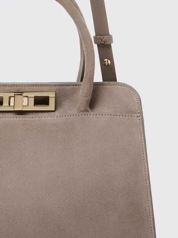Fabiana Filippi Leather Crossbody Bag - Coffee