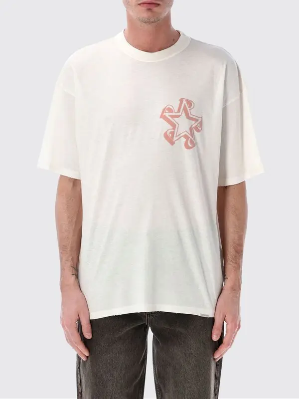 REPRESENT Cotton Crew-neck T-shirt With Logo - White