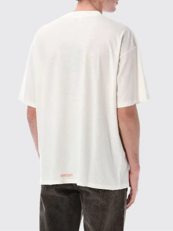 REPRESENT Cotton Crew-neck T-shirt With Logo - White