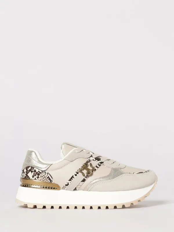 Just Cavalli Suede And Fabric Sneakers