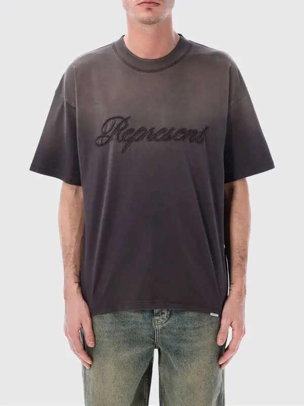REPRESENT Cotton Crew-neck T-shirt With Logo