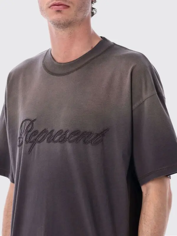 REPRESENT Cotton Crew-neck T-shirt With Logo