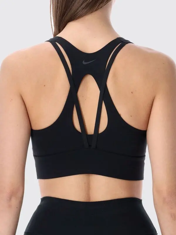 Nike Stretch Technical Fabric Cropped Fit Top - Black