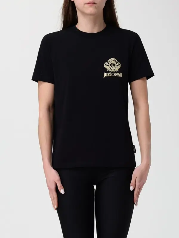Just Cavalli Cotton T-shirts With Logo