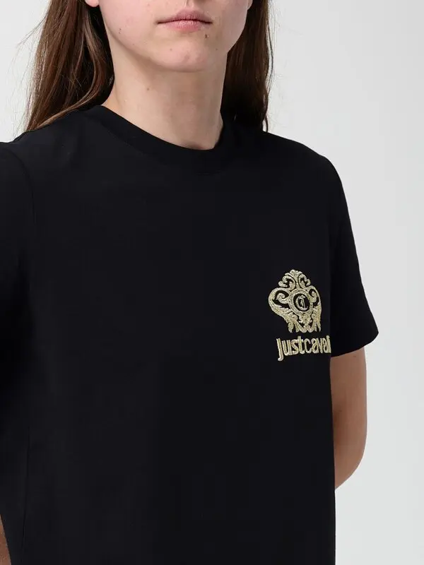 Just Cavalli Cotton T-shirts With Logo