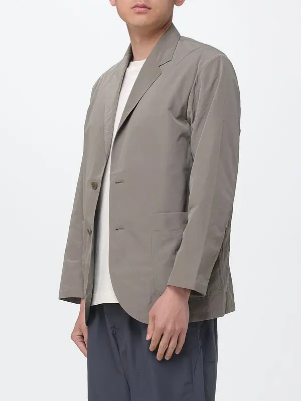 GOLDWIN Single-breasted Nylon Blazer - Olive