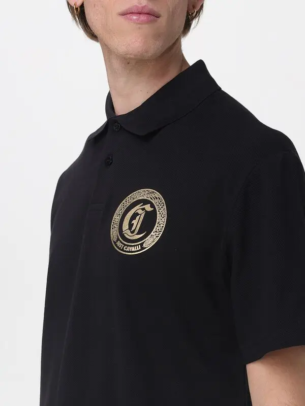 Just Cavalli Cotton Polo Shirt With Logo