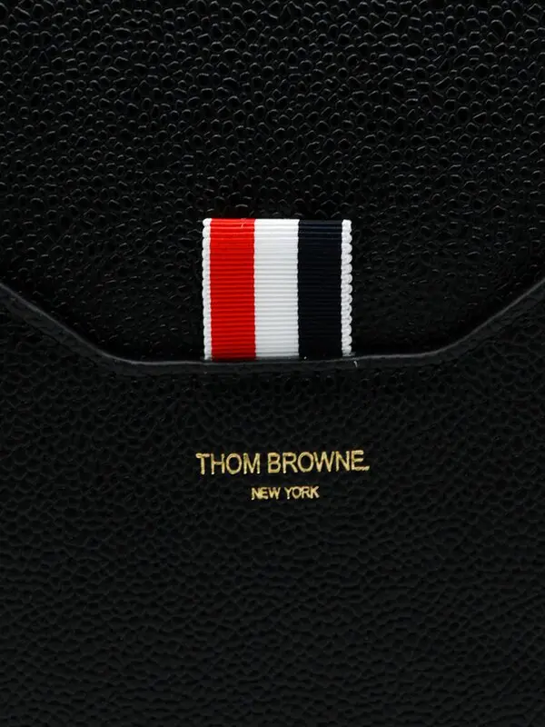 Thom Browne Grained Calfskin Leather Travel Bag With Removable Strap
