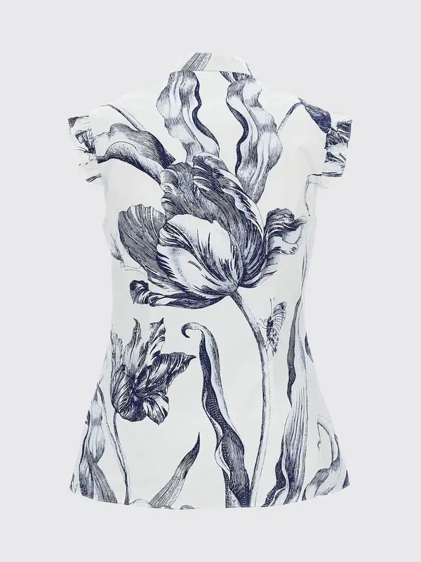 Erdem Floral Print Sleeveless Shirt