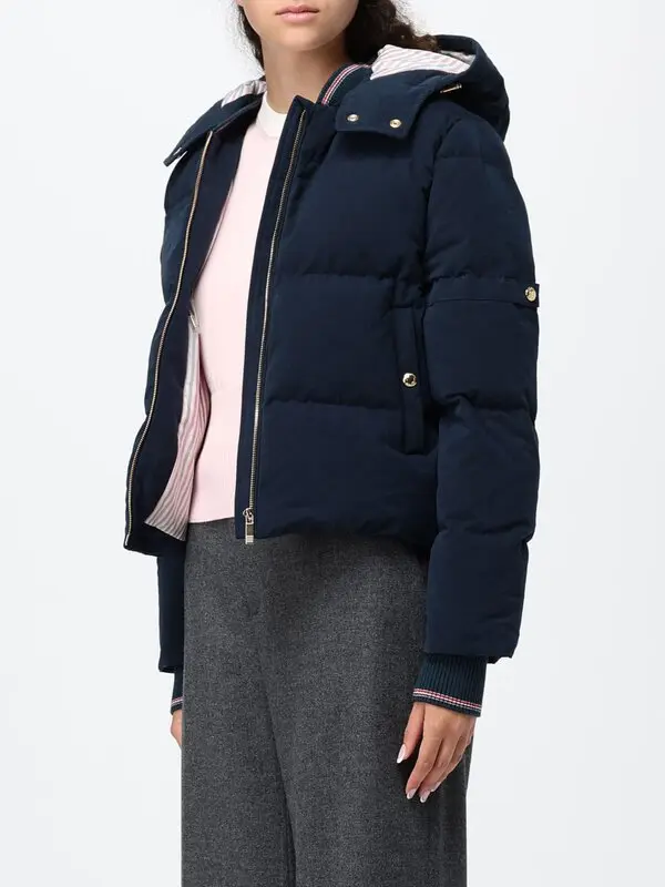 Thom Browne Quilted Cordura® Nylon Down Jacket With Detachable Hood
