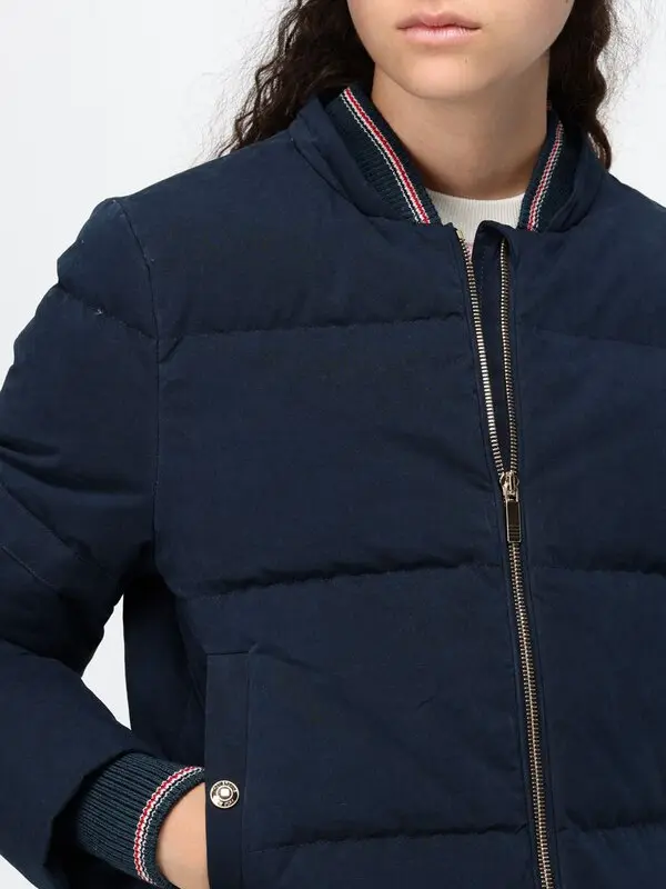 Thom Browne Quilted Cordura® Nylon Down Jacket With Detachable Hood