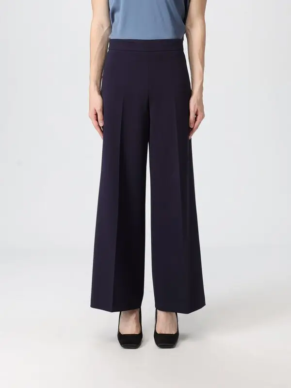 Liviana Conti Wide Leg Trousers - Blue