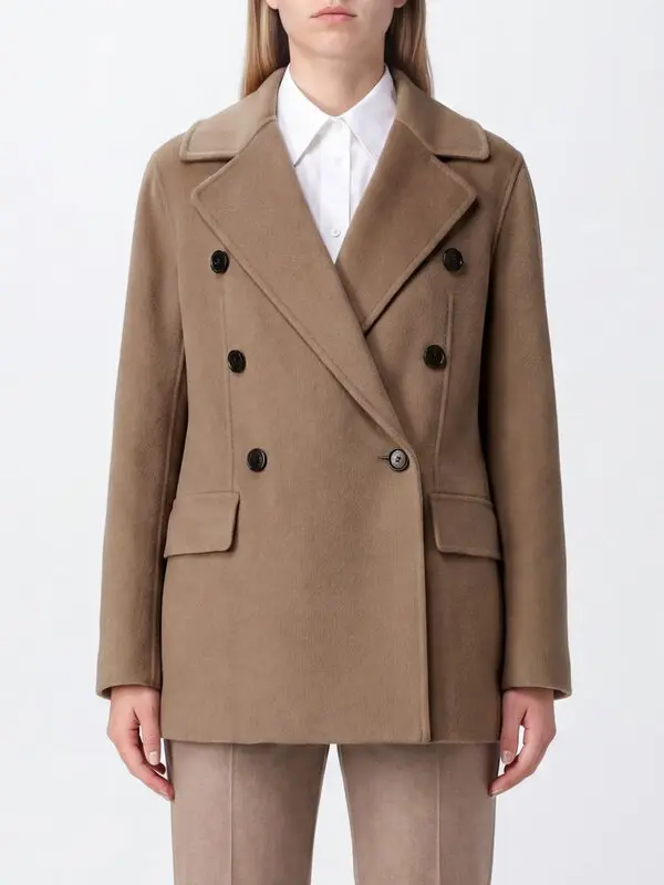 Max Mara Double Breasted Coat - Camel