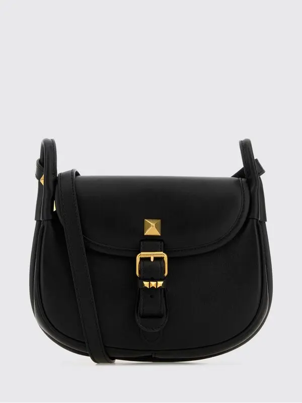 Valentino Garavani Flaneuse Rockstud Leather Bag - Black