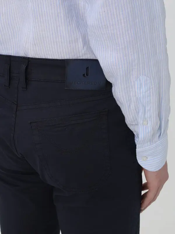 JECKERSON Slim Fit Stretch Cotton Pants - Blue