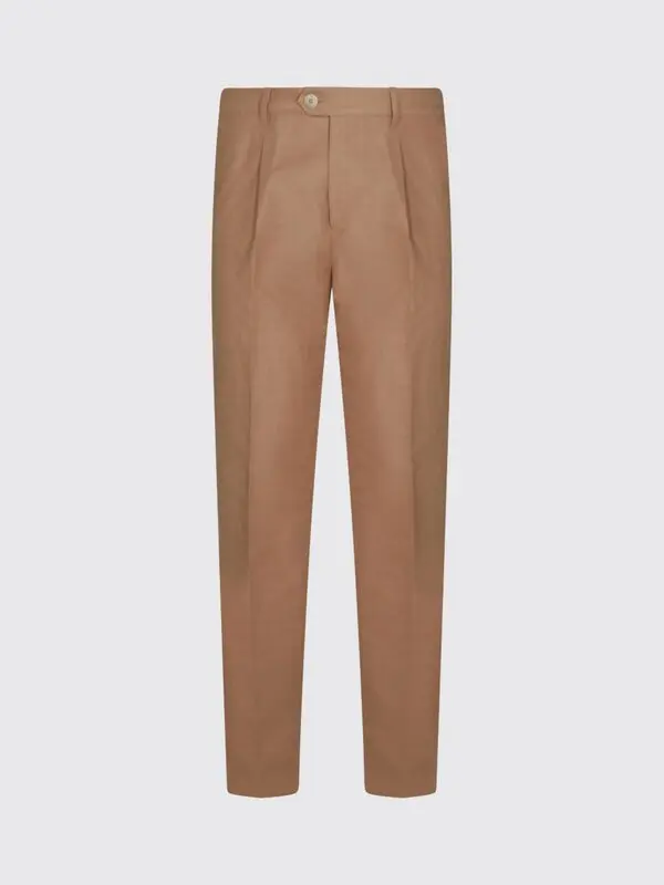 Brunello Cucinelli Cotton And Linen Tailored Trousers